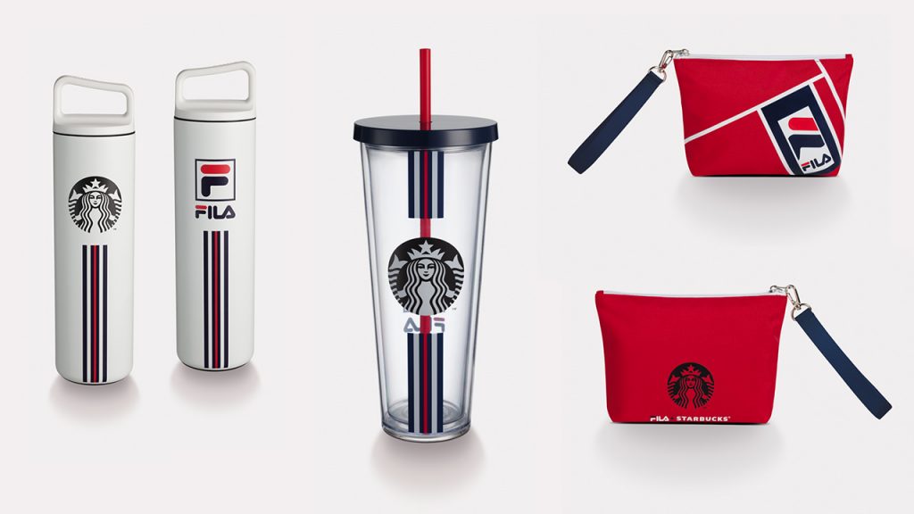 The Starbucks x FILA collection is what we need for hot summer vibes