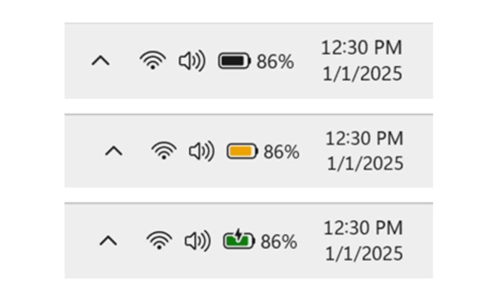 Windows finally makes the battery icon colorful - GadgetMatch