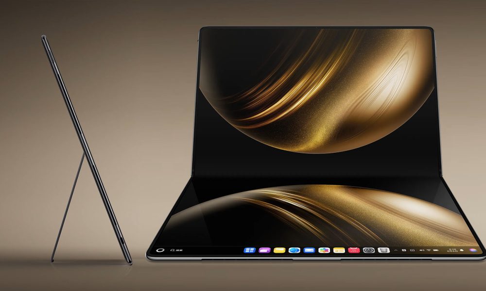 The HUAWEI MateBook Fold is a foldable tablet and laptop in one ...