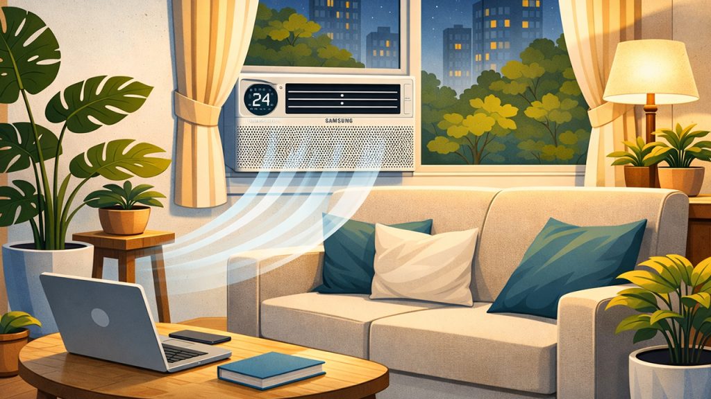 Samsung window-type inverter air conditioner review for solo living ...
