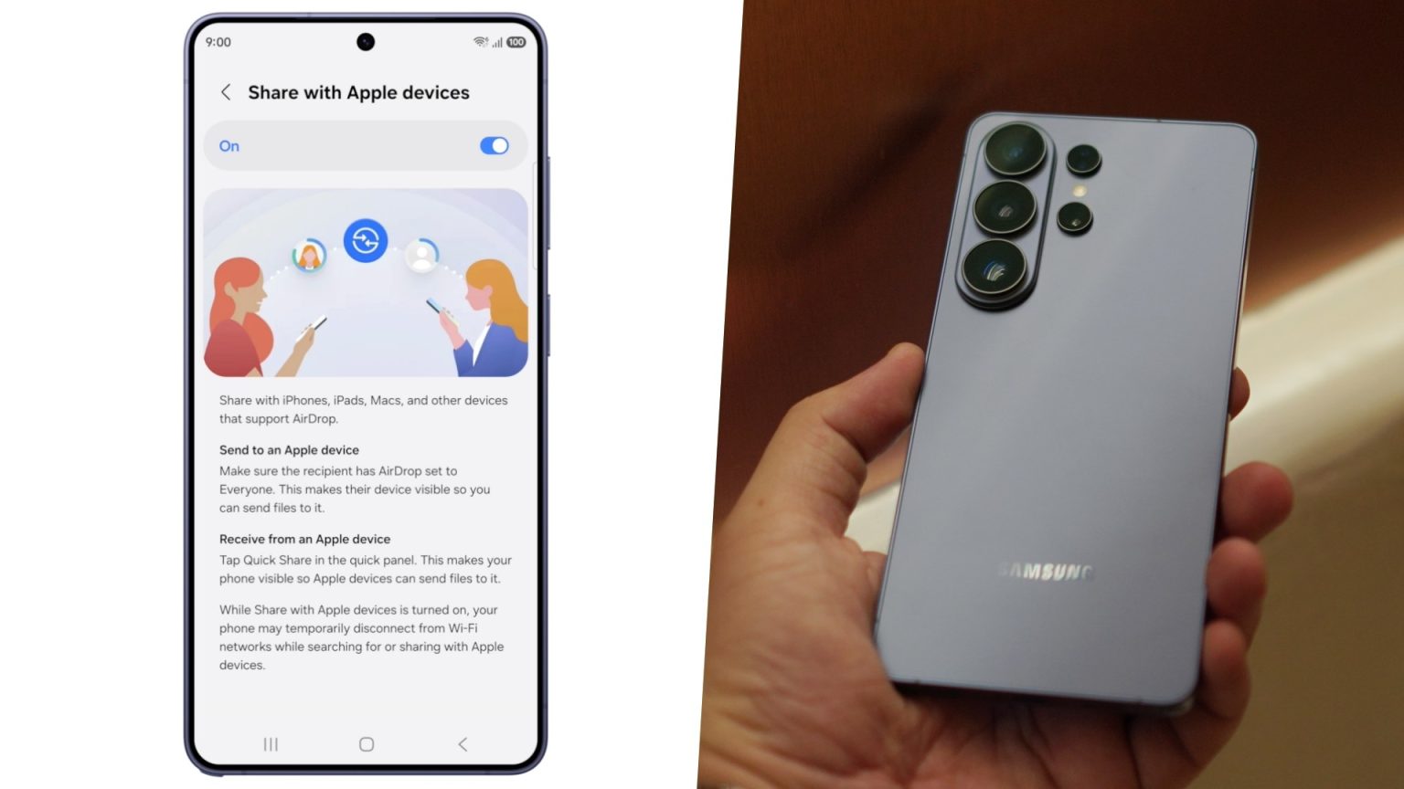 Samsung brings AirDrop support to Quick Share with Galaxy S26 series ...